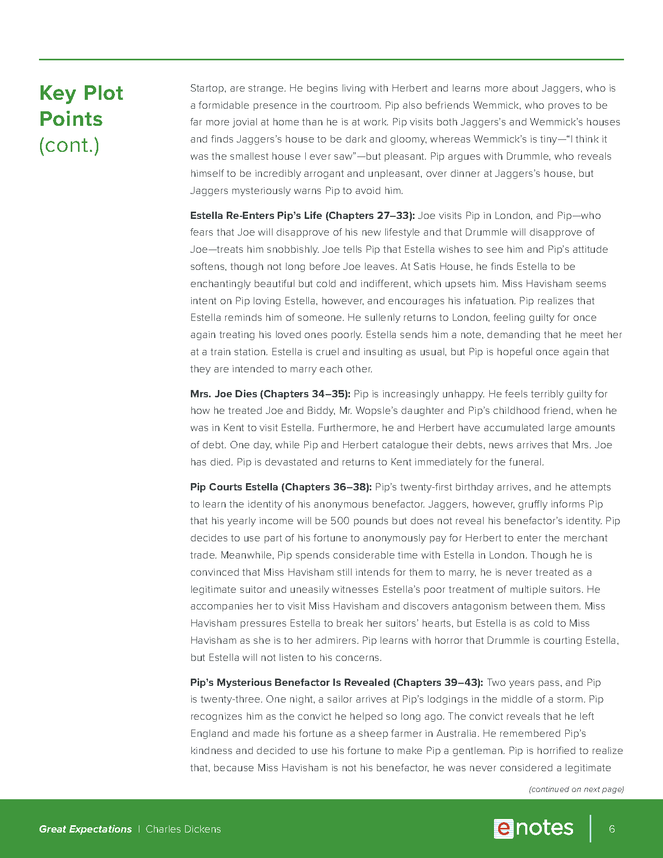 Great Expectations eNotes Teaching Guide - eNotes.com