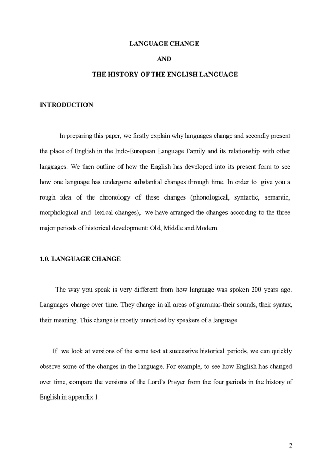 Language Change and the History of English Language - eNotes.com