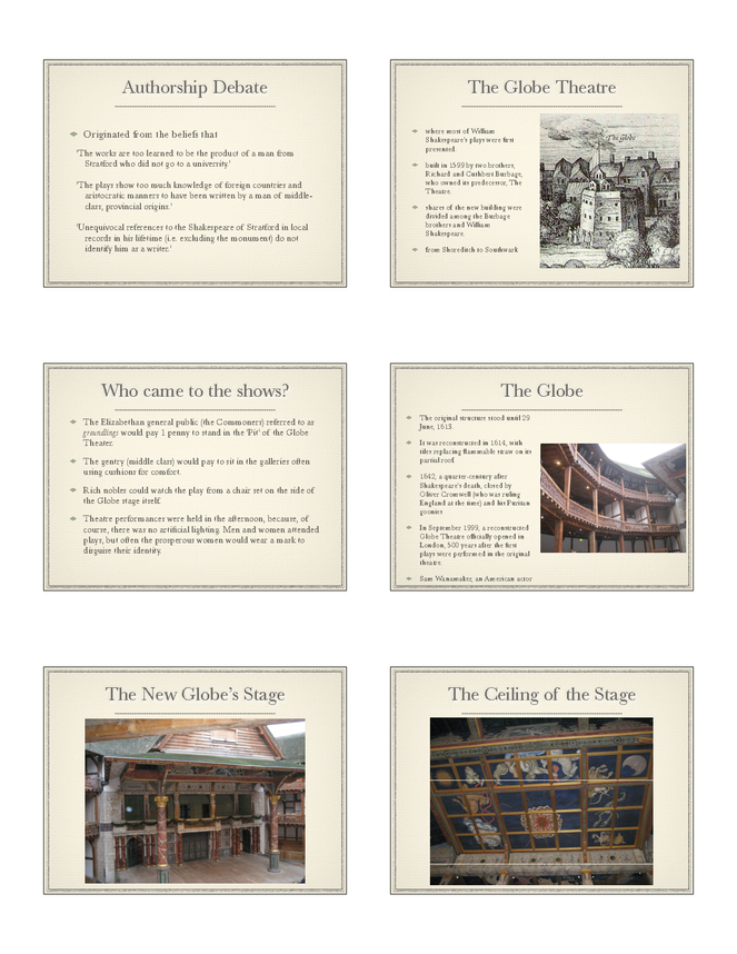 Elizabethan Era and Shakespeare Presentation in PDF - File 4 of 4 ...