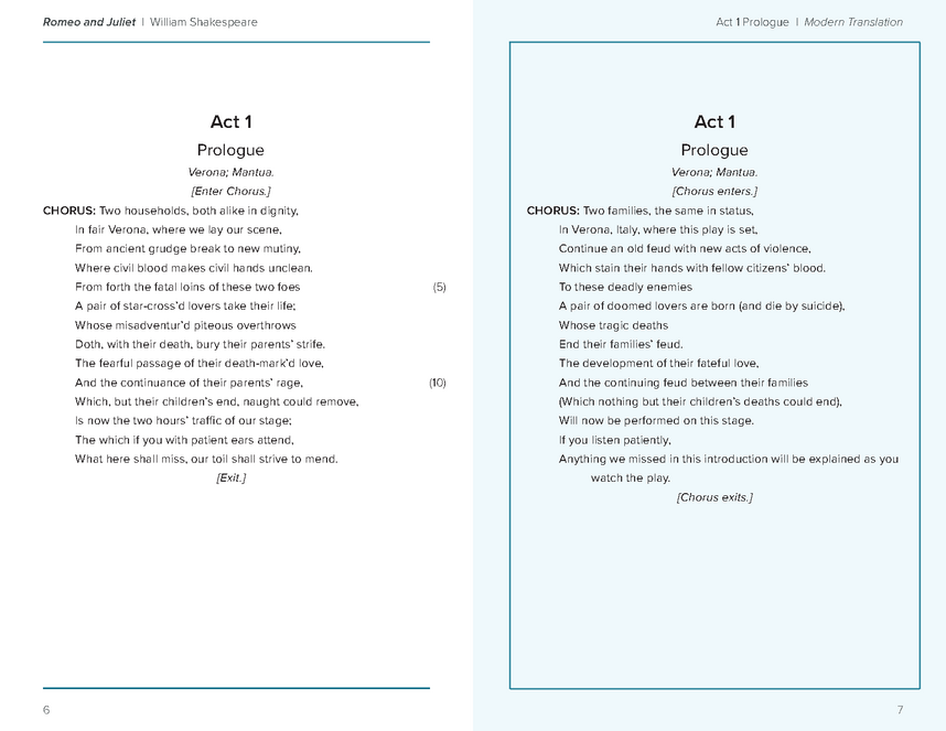 Modern Translation: Romeo and Juliet - eNotes.com