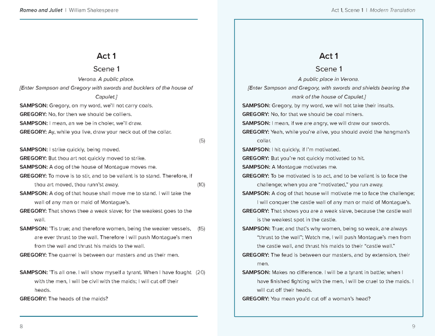 Modern Translation: Romeo and Juliet - eNotes.com