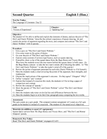 "The Devil and Daniel Webster" Lesson Plan (9th Grade Day 22) - eNotes.com