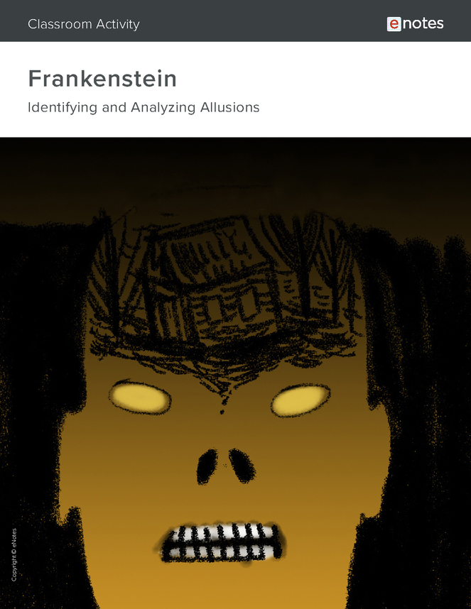 Frankenstein Allusion Activity - eNotes.com