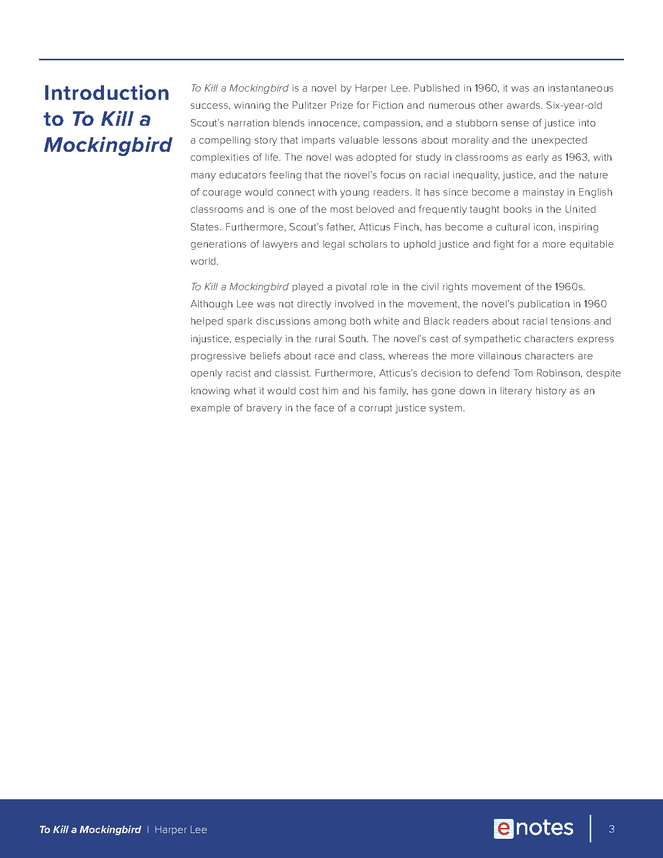 To Kill a Mockingbird FAQ Study Bundle - eNotes.com