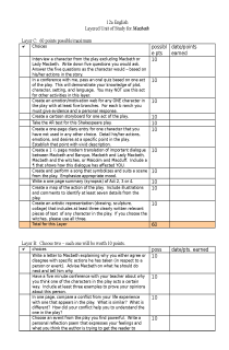 Macbeth Layered Unit of Study - eNotes.com
