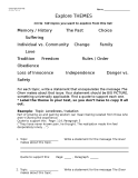 The Giver Lesson Plans and Activities - eNotes.com For Teachers