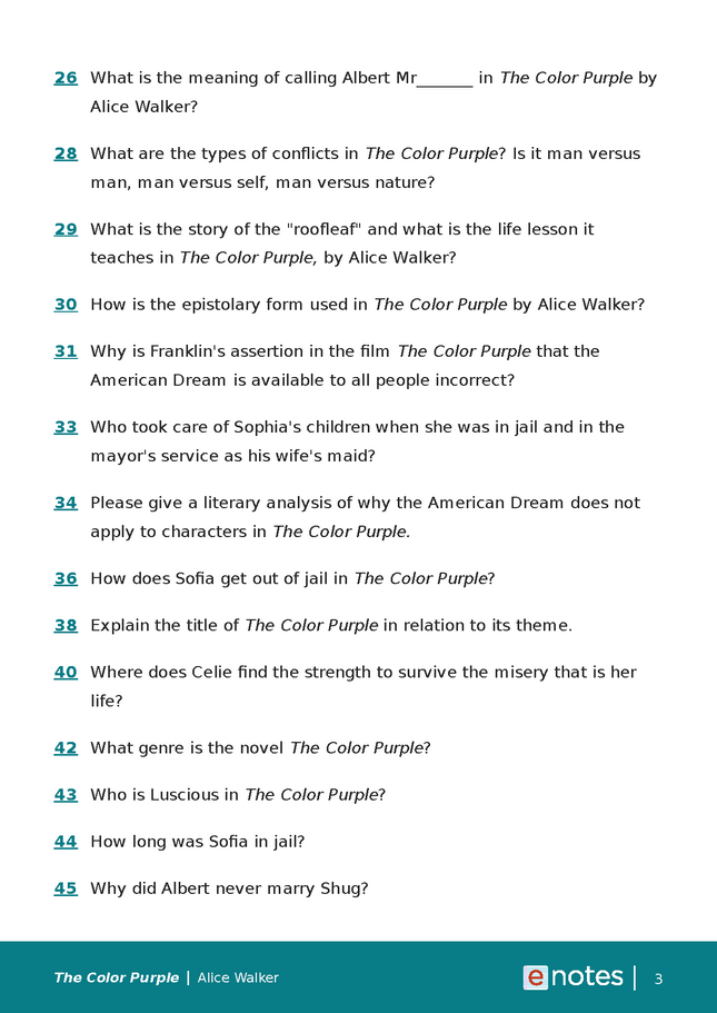Alice Walker Quiz