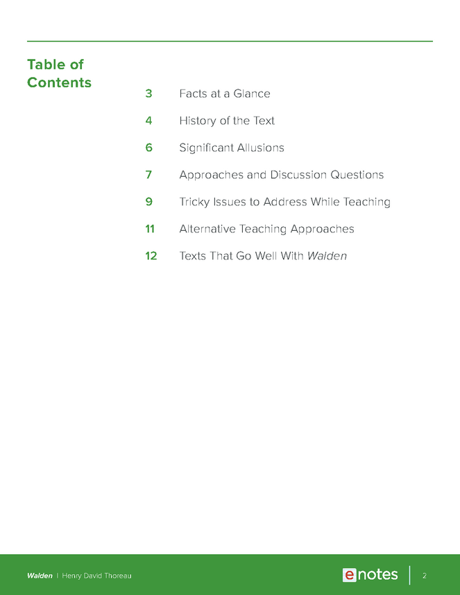 Walden eNotes Teaching Guide - eNotes.com
