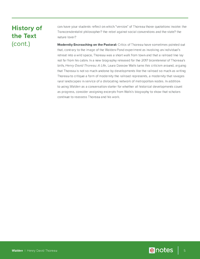 Walden eNotes Teaching Guide - eNotes.com