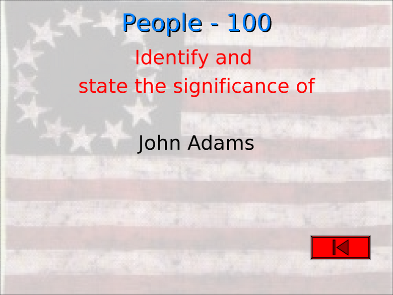 Revolutionary War, Jeopardy Review Game - eNotes.com