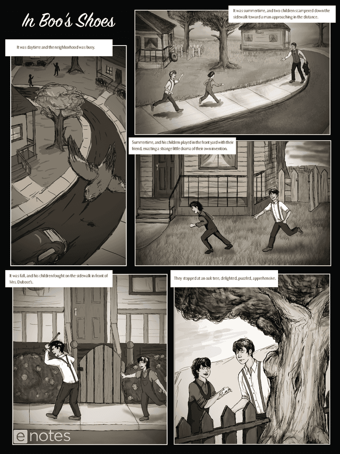 In Boo's Shoes, an eNotes Original To Kill A Mockingbird... - Activities