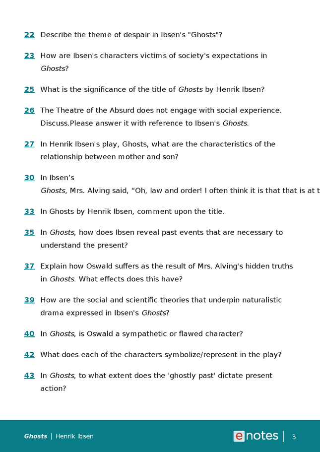 Popular Questions About Ghosts - eNotes.com