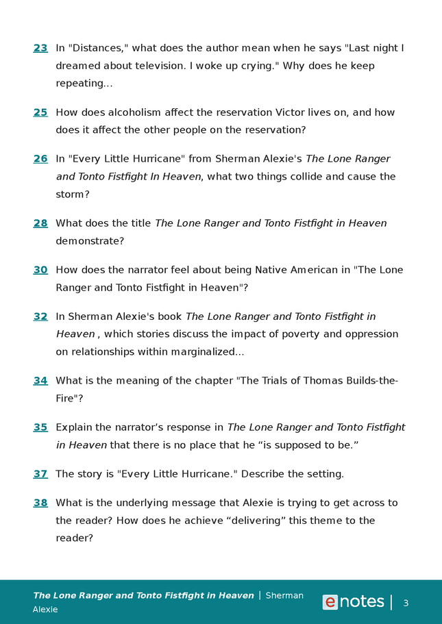 Popular Questions About The Lone Ranger and Tonto Fistfight in Heaven ...