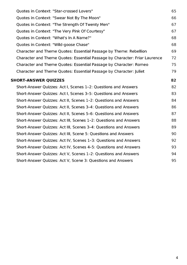 Romeo and Juliet Study Guide - eNotes.com