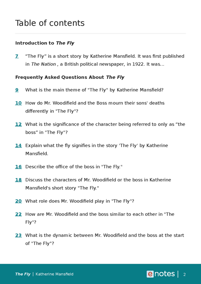 Popular Questions About The Fly - eNotes.com