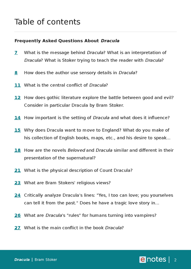Popular Questions About Dracula - eNotes.com