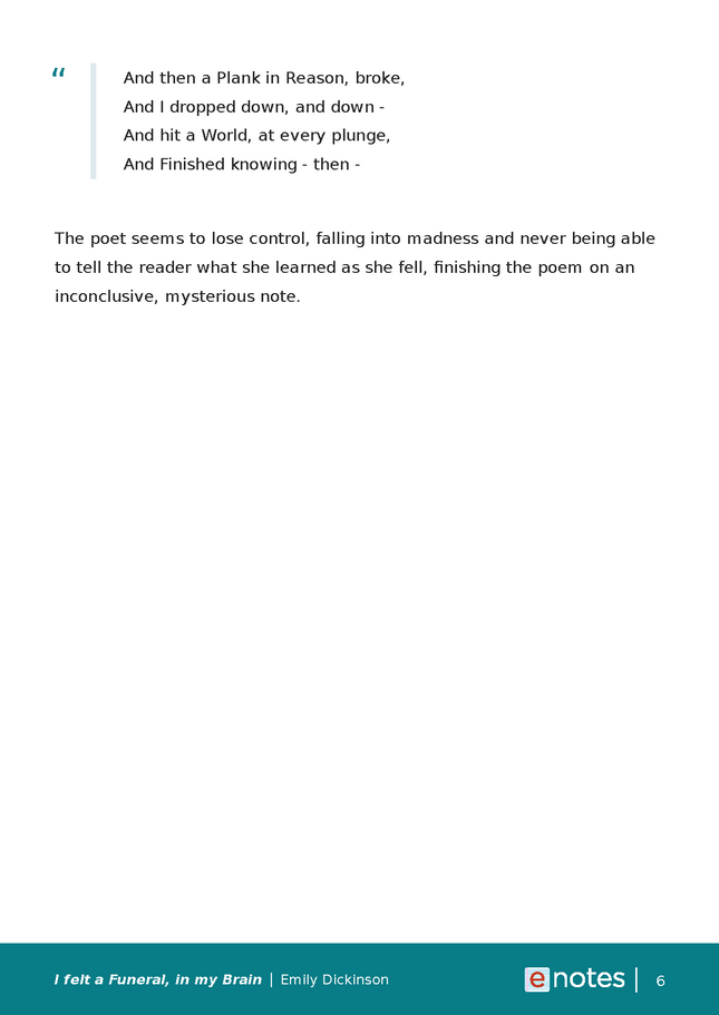 Popular Questions About I felt a Funeral, in my Brain - eNotes.com