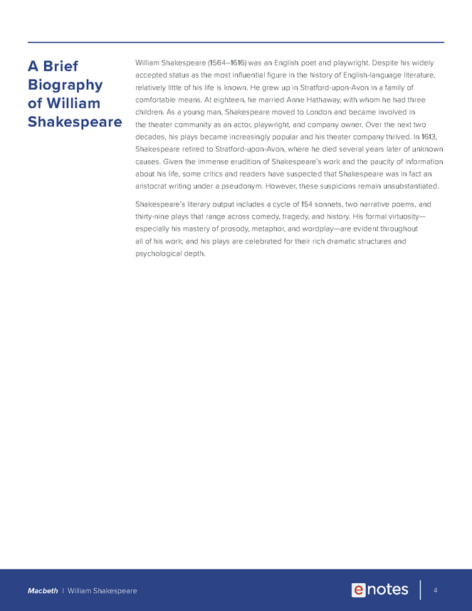 Macbeth FAQ Study Bundle - eNotes.com