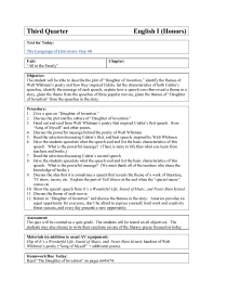 "Daughter of Invention" Lesson Plan (9th Grade Day 48) - eNotes.com
