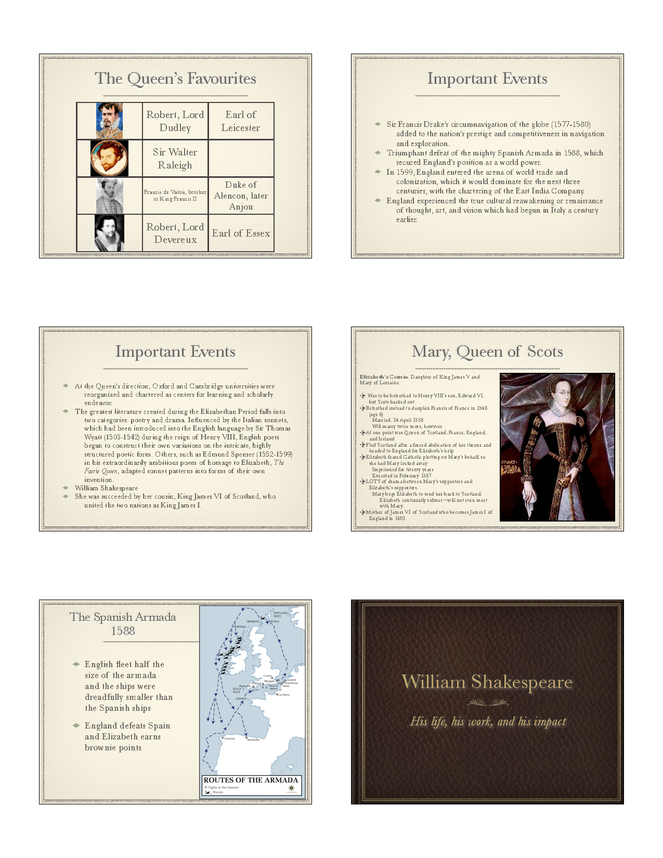 Elizabethan Era and Shakespeare Presentation in PDF - File 3 of 4 ...