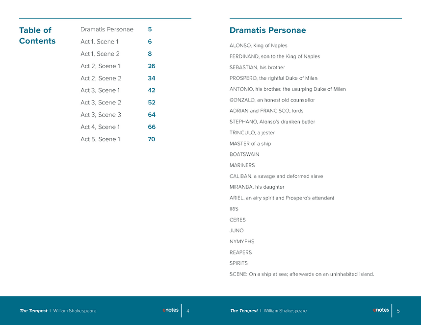 Modern Translation: The Tempest - eNotes.com
