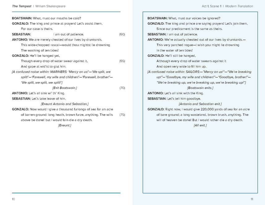 Modern Translation: The Tempest - eNotes.com