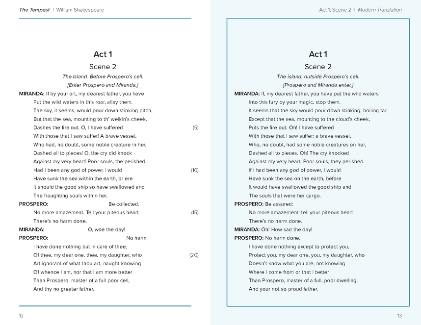 Modern Translation: The Tempest - eNotes.com