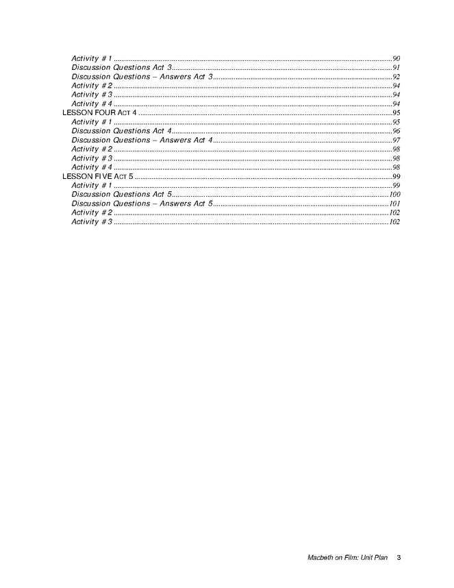 Macbeth On Film Lesson Plan Enotes