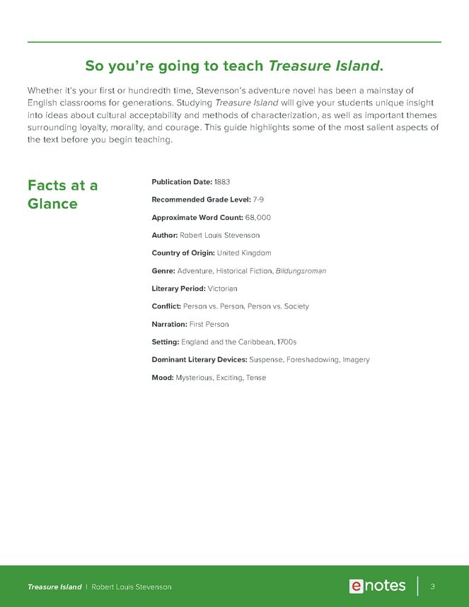 Treasure Island eNotes Teaching Guide - eNotes.com